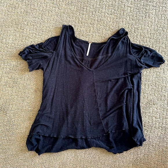 Free People | Sweaters | Free People Cut Out Off Shoulder Shirt | Poshmark